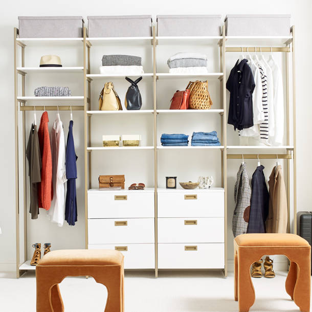 Martha Stewart California Closets The Everyday System 60in W 20in D Double Hanging Closet With ...